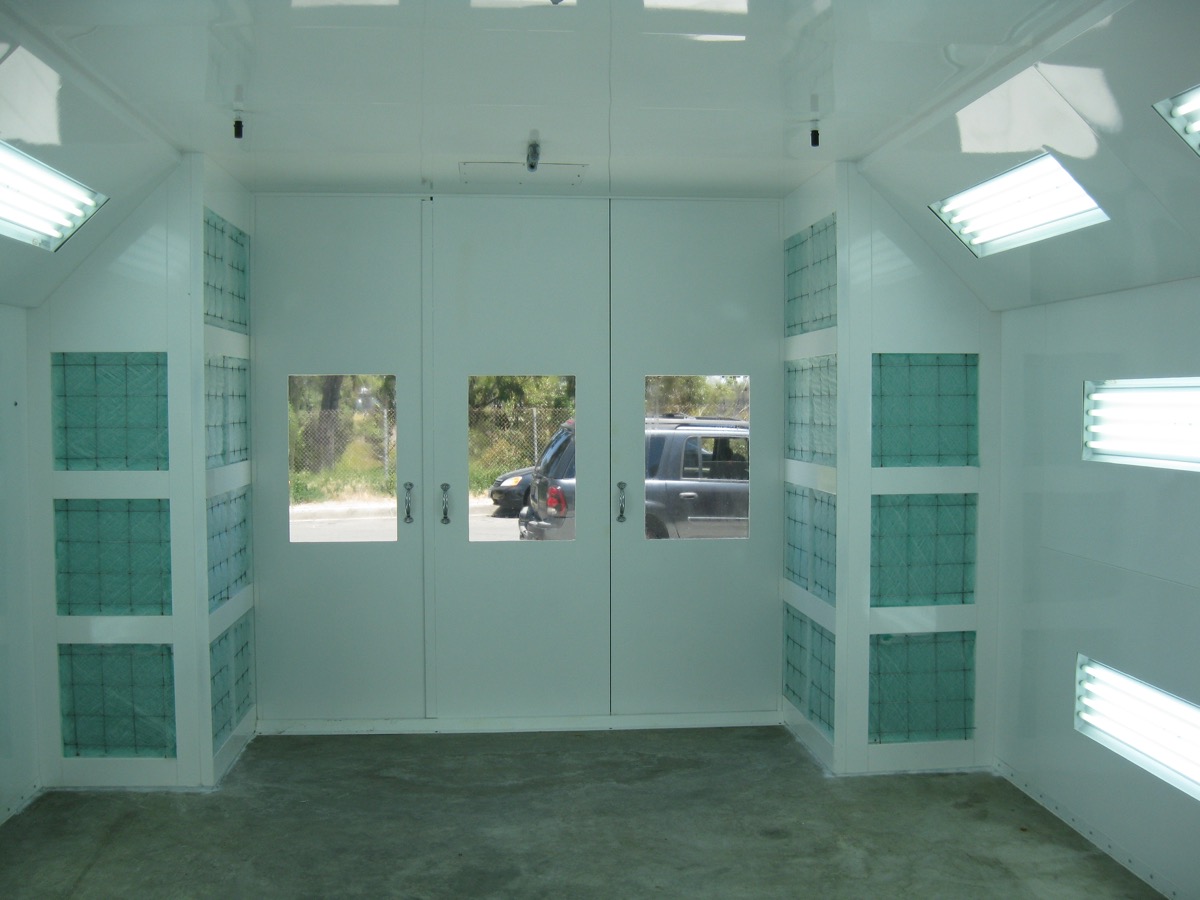 Automotive Semi Downdraft Spray Paint Booths - Industrial Finishing Systems